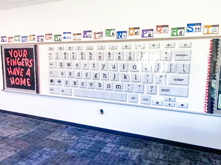 Technology Themed Decor Giant Chromebook Keyboard