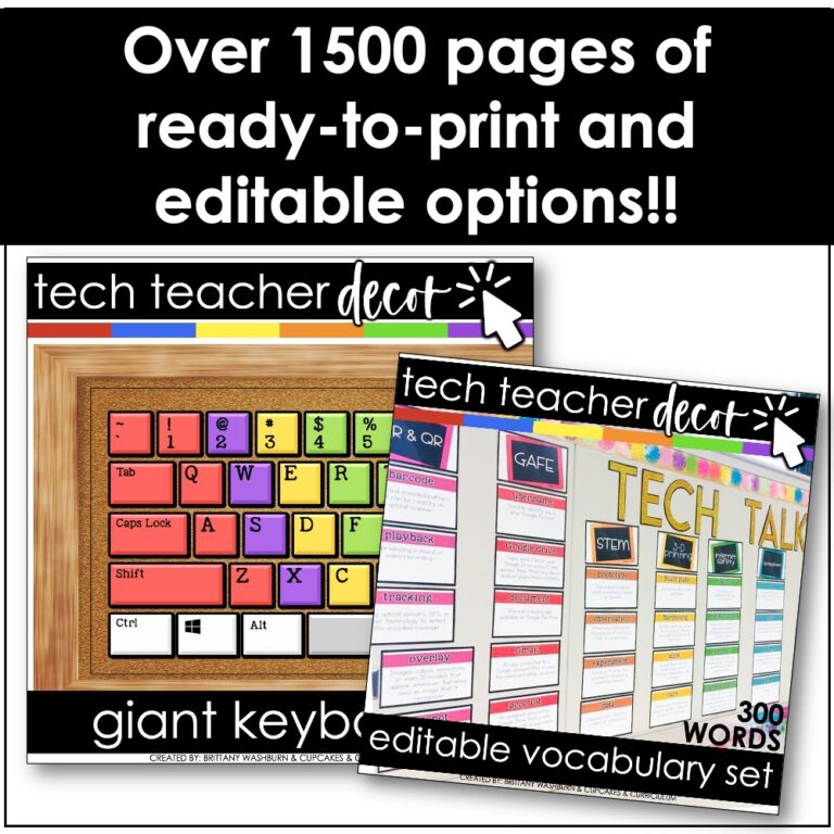 Technology Themed Decor for the Computer Lab Bundle