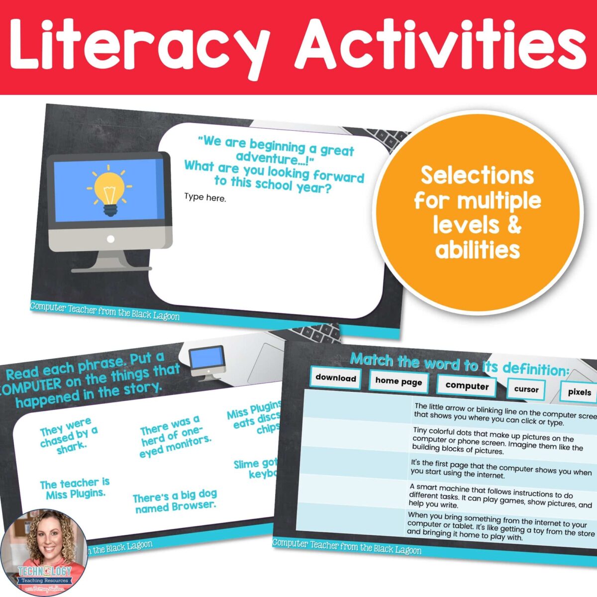 Computer Teacher from the Black Lagoon Digital Book Companion - Grades ...