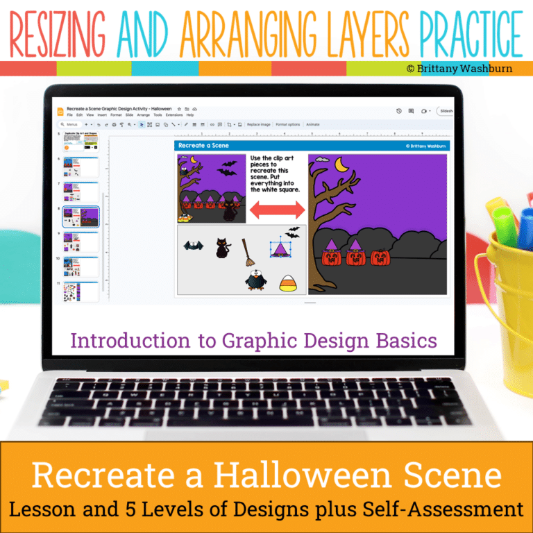 Graphic Design Lesson and Activities Holidays Bundle