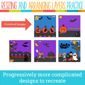 Halloween Theme Graphic Design Lesson and Activity