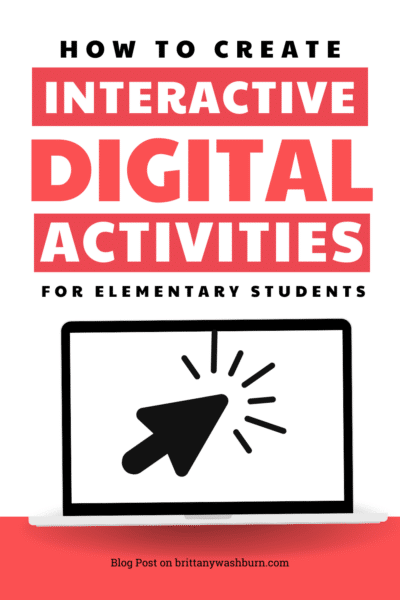How to Create Interactive Digital Activities for Elementary Students