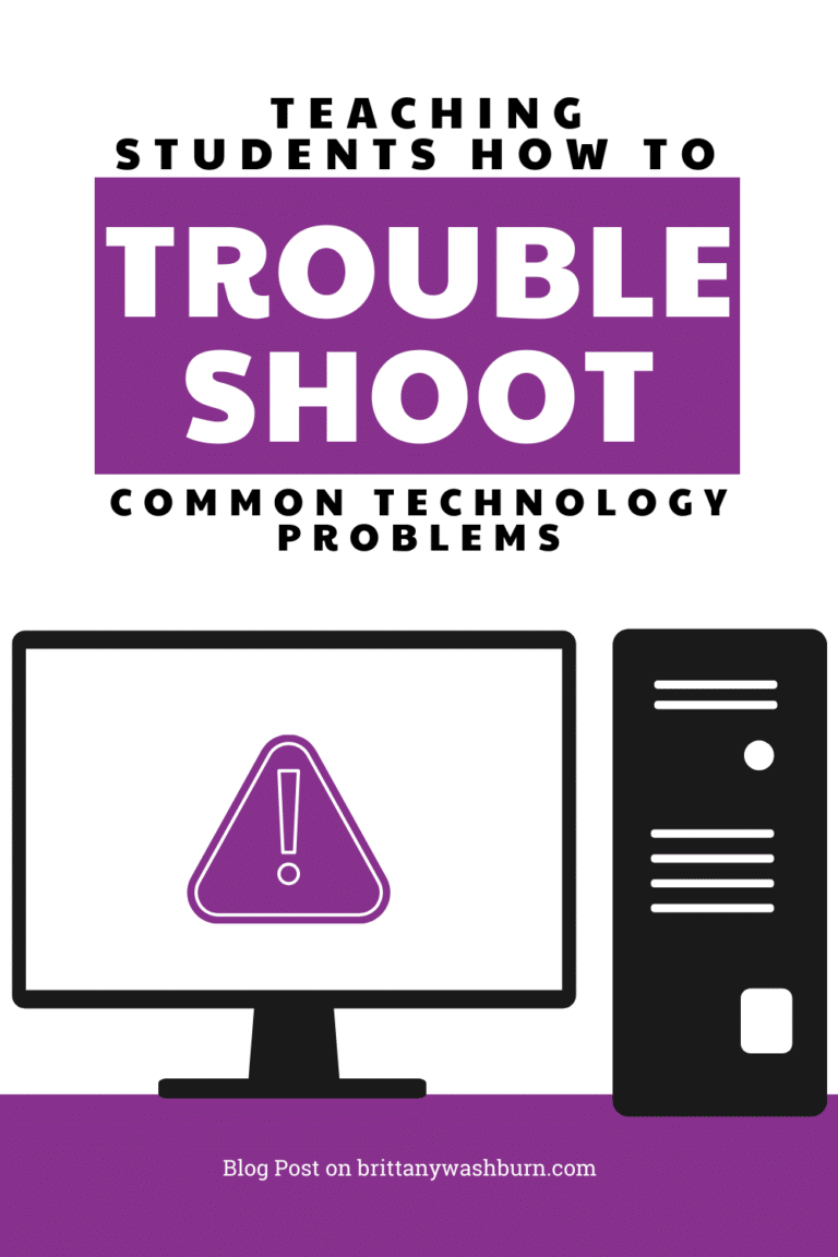 Teaching Elementary Students how to Troubleshoot Common Technology Issues
