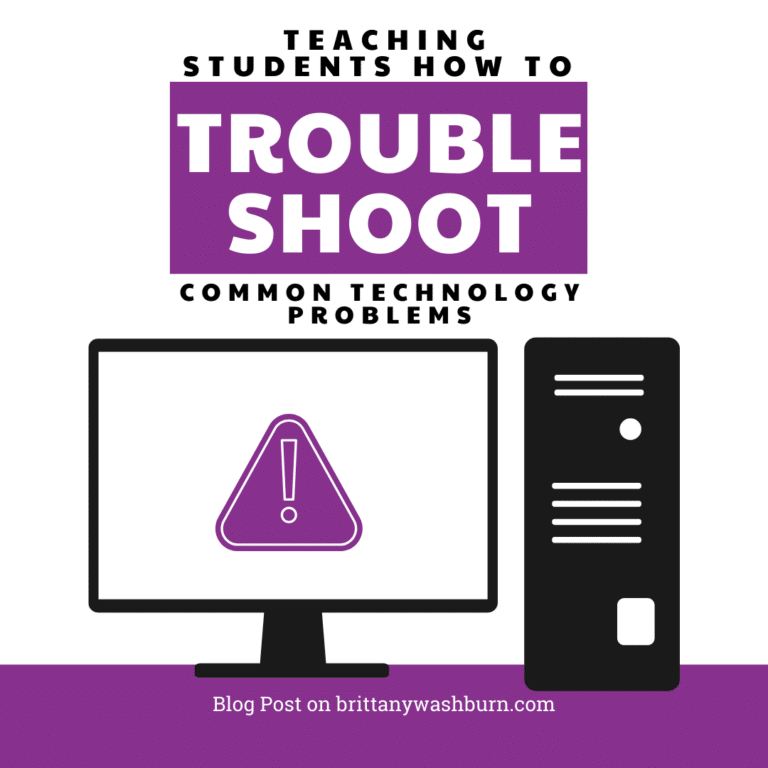 Teaching Elementary Students how to Troubleshoot Common Technology Issues