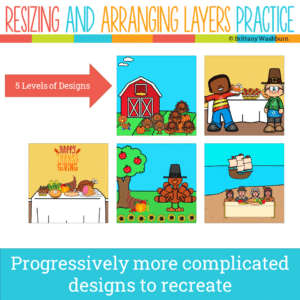 Thanksgiving Theme Graphic Design Lesson and Activity