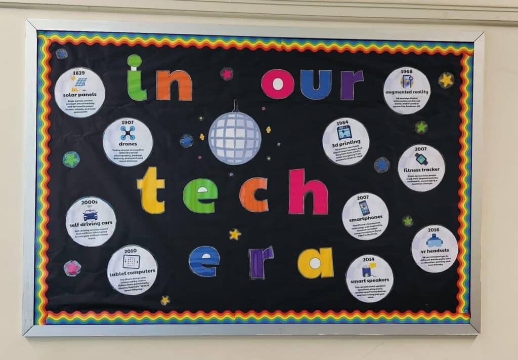 In our Tech Era Bulletin Board about Historical Technology Inventions