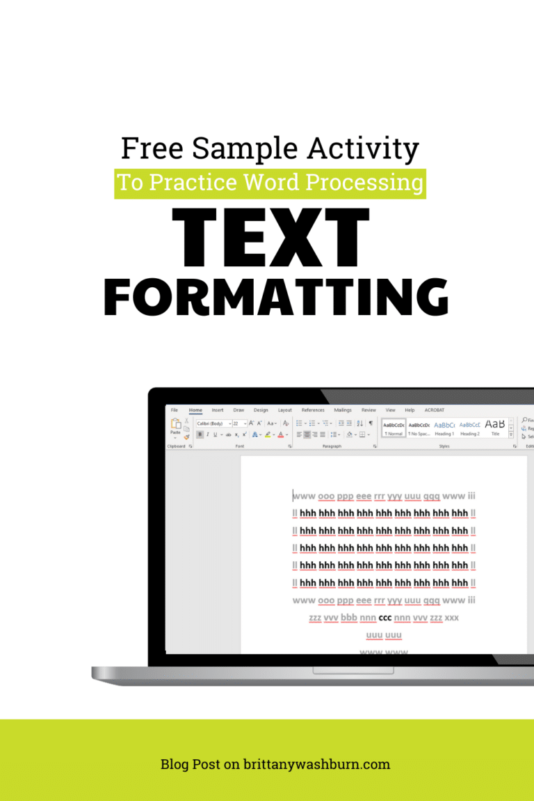 Text Formatting Freebie