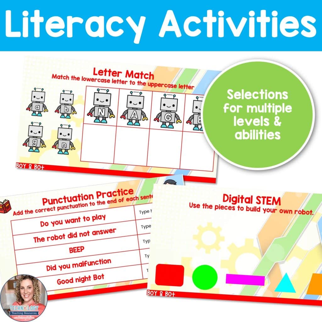 Boy and Bot Digital Book Companion - Grades K-2