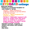 Keyboard Collage Craftivity
