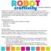 Robot Parts and Definitions Craftivity