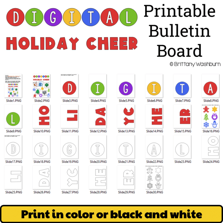 Digital Holiday Card Activity and Bulletin Board Kit for Christmas ...