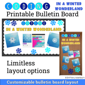 Coding Snowflakes Student Created Bulletin Board
