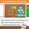 Tech the Halls Technology Facts Ornaments Bulletin Board Kit for ...