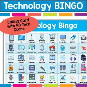 Technology Bingo Printable Cards
