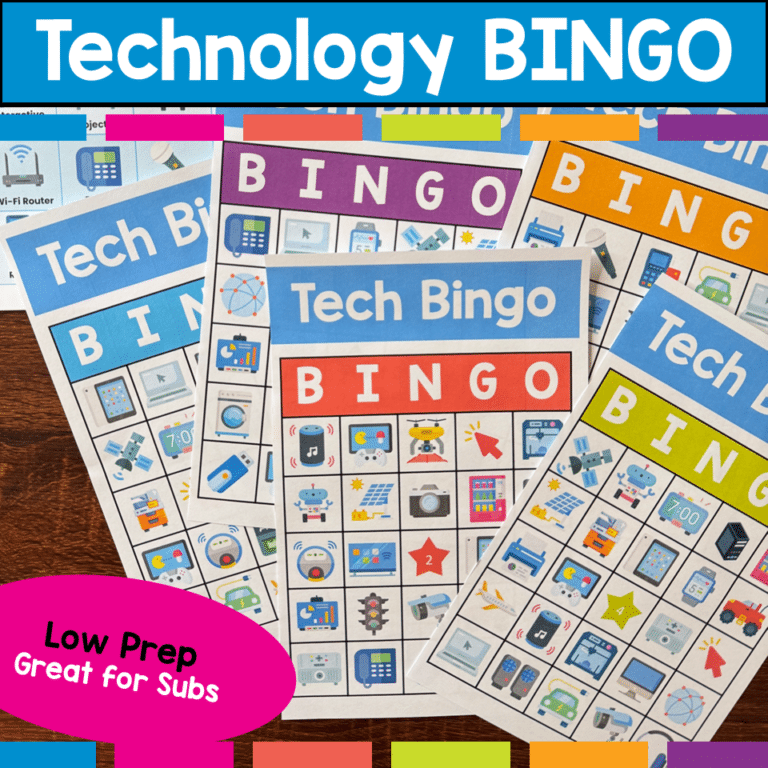Technology Bingo Printable Cards