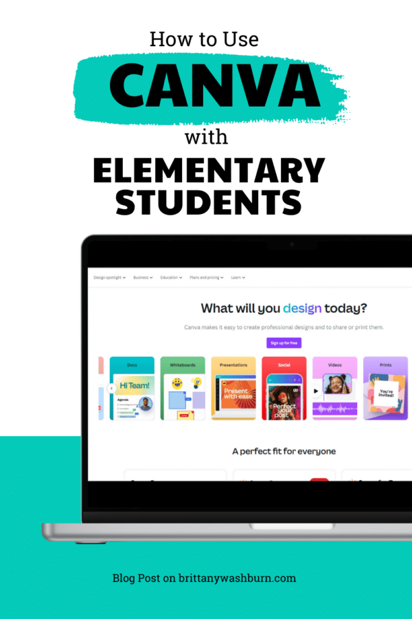 How to use Canva with elementary students