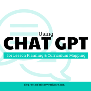 Teachers guide to using ChatGPT for lesson planning and curriculum mapping