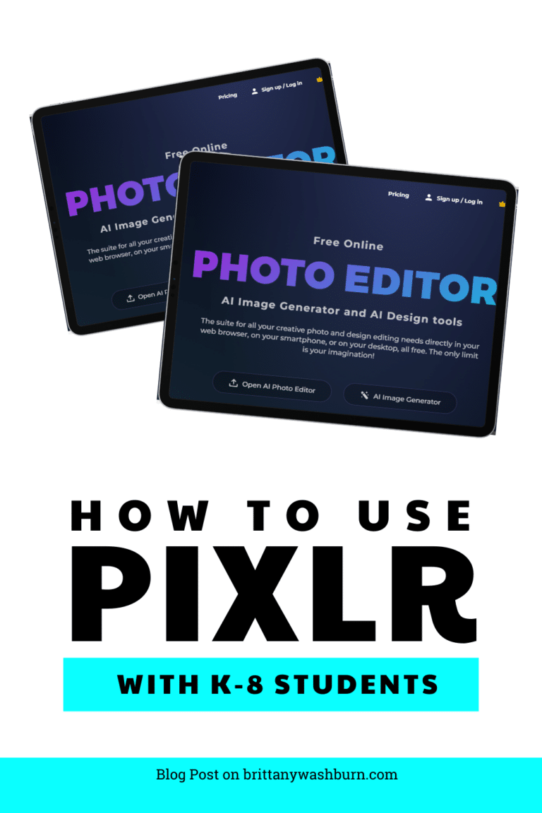 How to use Pixlr with elementary and middle school students