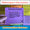 Makerspace & STEM Lab Discussion Prompts Printable Cards