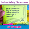 Online Safety Discussion Prompts Printable Cards