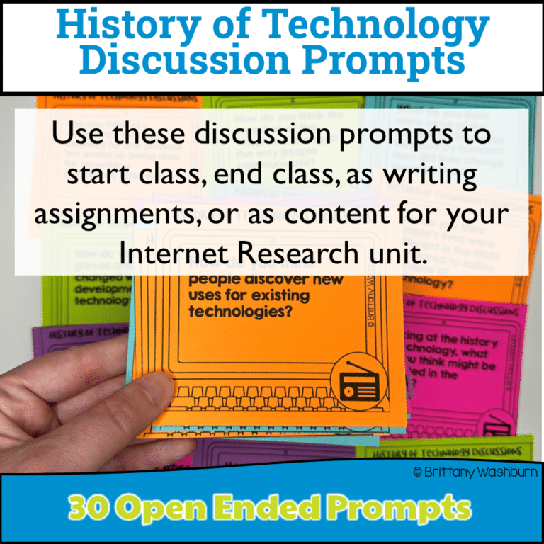 History and Future of Technology Discussion Prompts