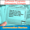 Software Programs Discussion Prompts Printable Cards
