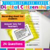 Digital Citizenship and Netiquette Printable Task Cards