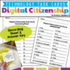 Digital Citizenship and Netiquette Printable Task Cards