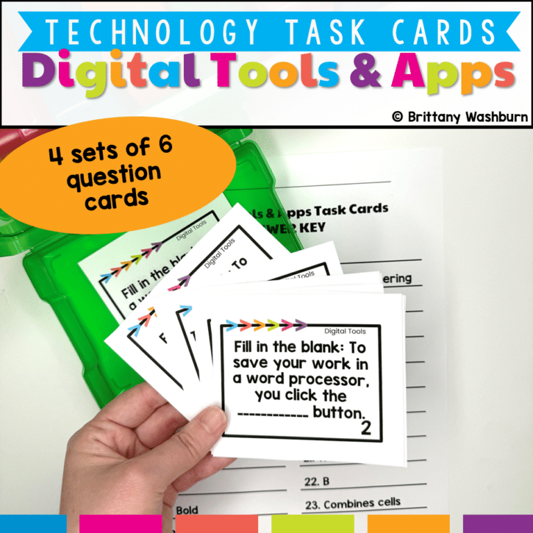 Digital Tools and Apps Task Cards
