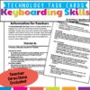 Keyboarding Skills Printable Task Cards