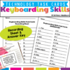 Keyboarding Skills Printable Task Cards
