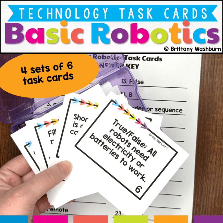 Basic Robotics Printable Task Cards