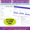 Digital Tech Misbehavior Reflection Activities Bundle